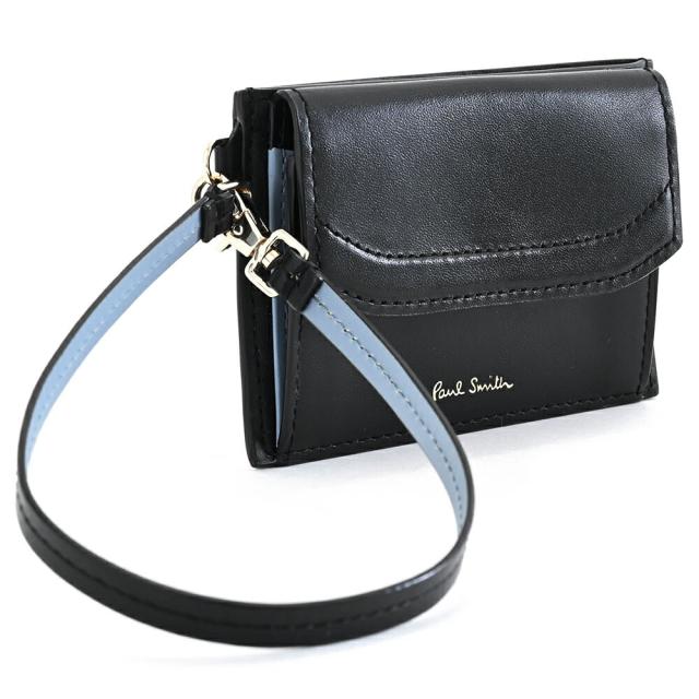 ポールスミス 財布 小銭入れ ケース カードケース 黒(ブラック) Paul Smith bpw600-10 レディース 婦人 ギフト 定番 彼氏 彼女 プレゼント