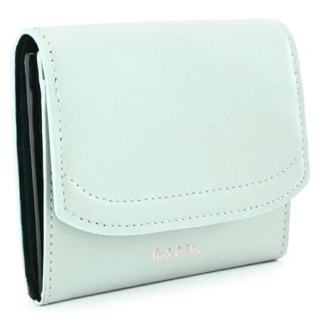 ポールスミス 財布 二つ折り財布 BOX型 ライトグリーン Paul Smith bpw602-52 レディース 婦人 ギフト 定番 彼氏 彼女 プレゼント