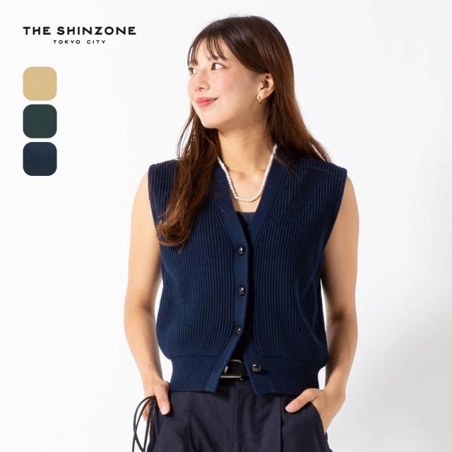 THE SHINZONE ザ シンゾーン フルカーディガンニットベスト