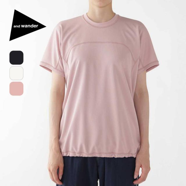 and wander アンドワンダー ドライジャージーSS T【ウィメンズ】