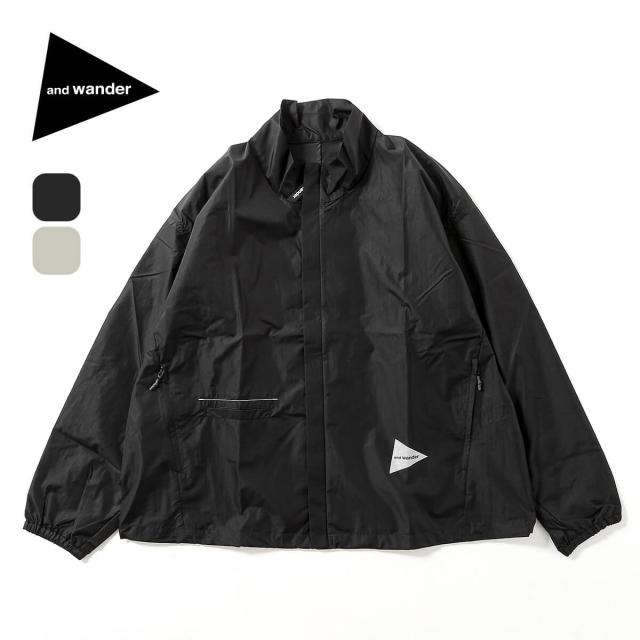 and wander アンドワンダー オーバーサイズリップジャケット