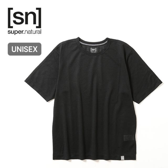 super.natural スーパーナチュラル JP135メッシュアクティブショートスリーブTシャツ ユニセックス