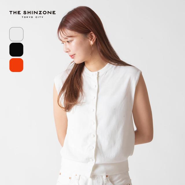THE SHINZONE ザ シンゾーン アイスコットンニットスリーブレストップ