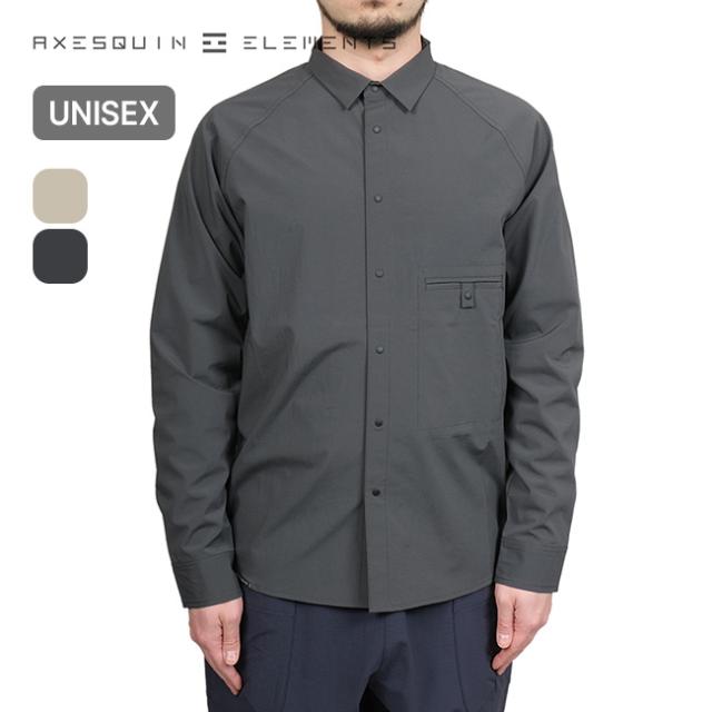 AXESQUIN ELEMENTS アクシーズクインエレメンツ ソフトシェルのショートカラーシャツ 21090