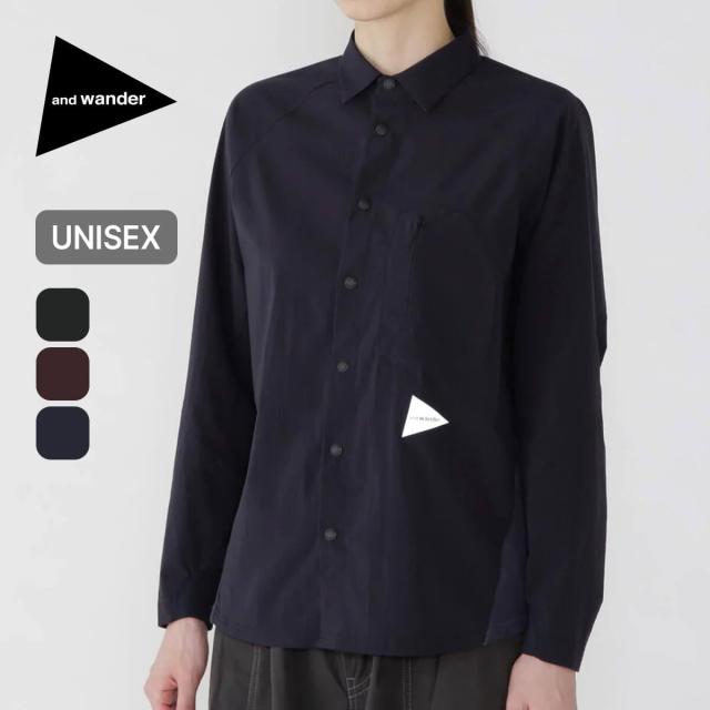 and wander アンドワンダー フリースベースLSシャツ 5745253024