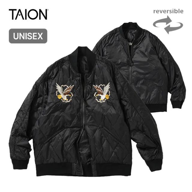TAION タイオン ジャパンスペシャルリバーシブルスカジャンダウンジャケット TAION-JK04JS-N1