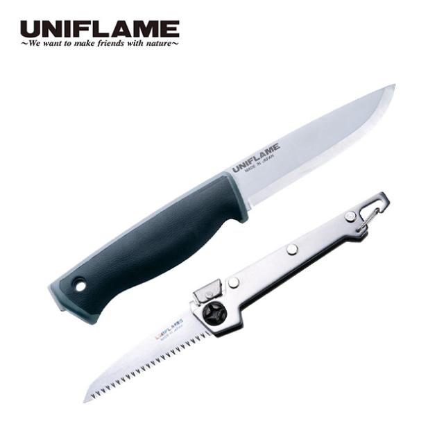 UNIFLAME ユニフレーム UFブッシュクラフトナイフ・燕三条乃鋸セット 769775