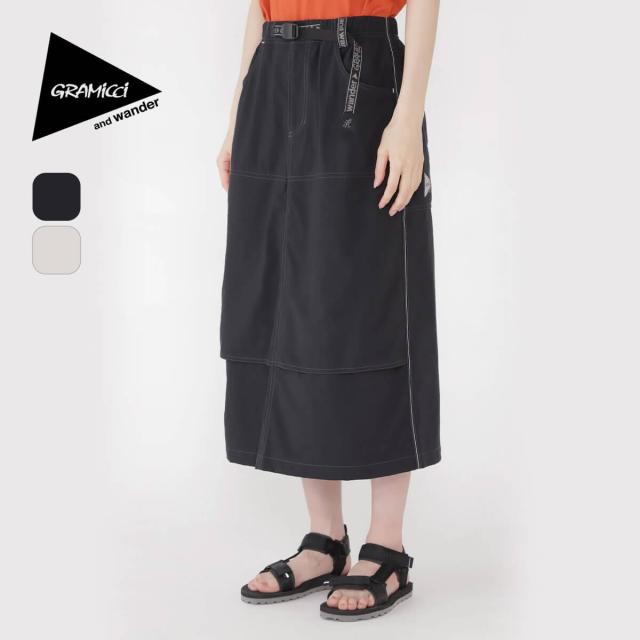 GRAMICCI×and wander グラミチ×アンドワンダー ナイロンダブルニースカート【ウィメンズ】 5745152513