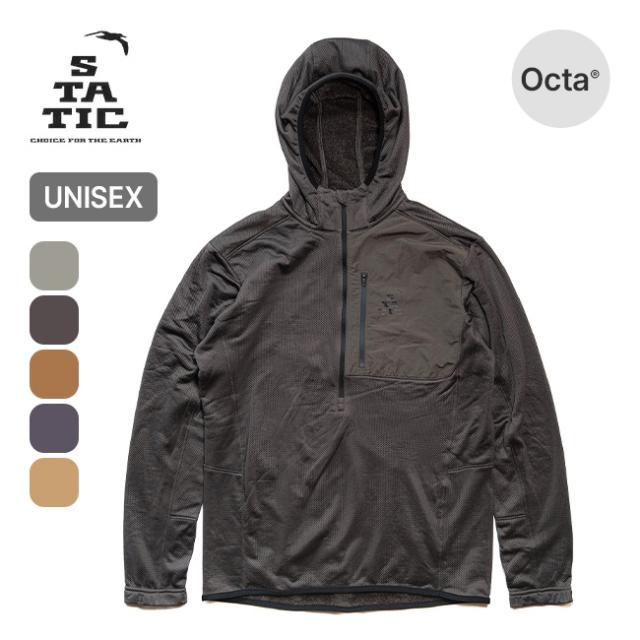 STATIC スタティック アドリフトハーフジップフーディ 24502