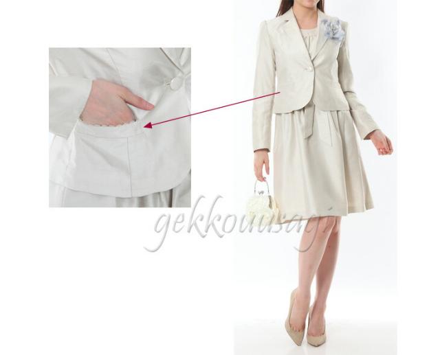 11号 13号 15号 ワンピーススーツ シャンタンアンサンブルスーツ 結婚