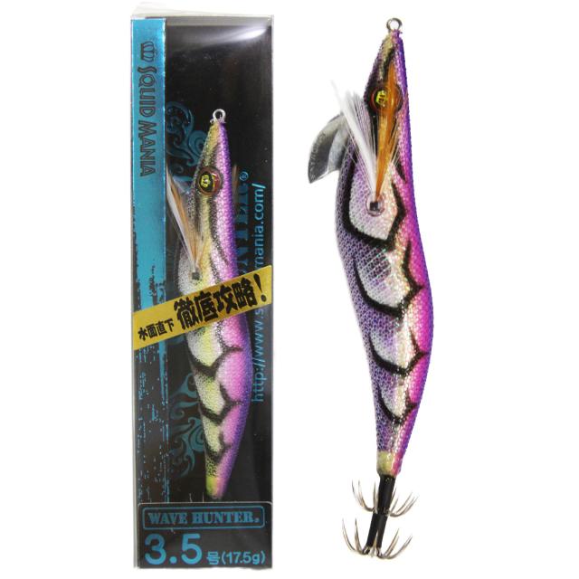 SQUID MANIA スクイッドマニア WAVE HUNTER ウェーブハンター 3.5号 カラー/19_GODシュリンプ/パープル スーパーシャロー エギ の通販はau PAY マーケット ...