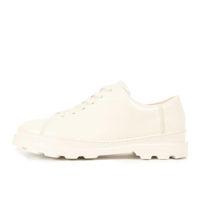CAMPER カンペール ホワイト 白 サイズ:43(28.0cm相当) | レザー レースアップ ラバーソール ドレス シューズ (Brutus K100245) | ローカット 靴 ブランド【メンズ】【中古】【K4573】