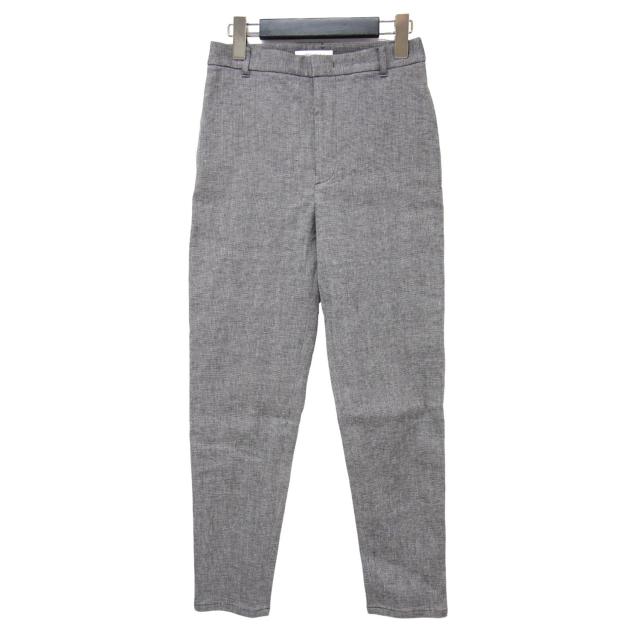 GALERIE VIE ギャルリー ヴィー パンツ チャコールグレー サイズ:32(5号) 23春夏 コットン リネン ストレッチ テーパード パンツ 日本製 ボトムス ズボン【レディース】【中古】【美品】【K4184】