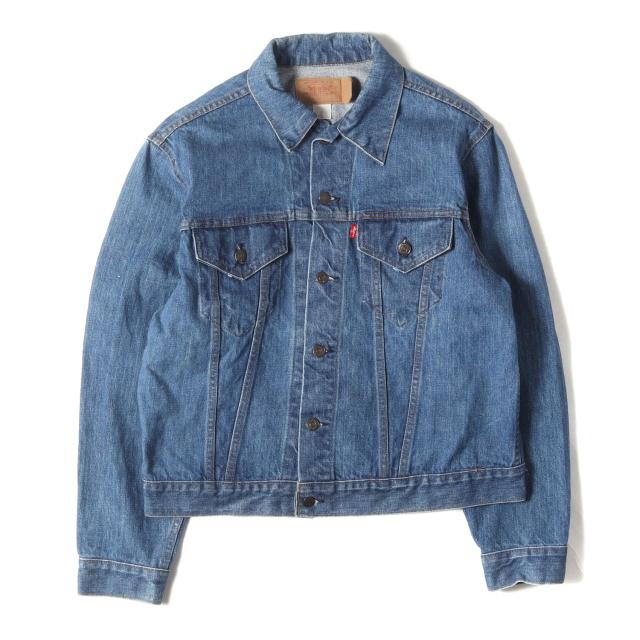 Levis / vintage ヴィンテージ リーバイス ジャケット サイズ:44 70s 70505-0217 4th デニムジャケット / Gジャン (ビッグサイズ) インディゴ 40% 70年代 古着 アウター ブルゾン 上着【メンズ】【中古】【K4289】