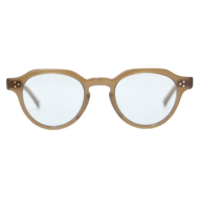 QWON クヲン SHINZONE 別注 ブラウン ブルー 24春夏 クラウンパントシェイプ サングラス / MOURLOT アイウエア メガネ 日本製【レディース】【中古】【美品】【K4292】