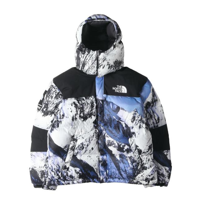 Supreme シュプリーム ジャケット サイズ:M 17AW THE NORTH FACE 雪山柄 マウンテン バルトロ ダウンジャケット (Mountain Baltoro Jacket) マウンテン アウター ブルゾン 上着 コラボ【メンズ】【中古】【美品】【K4307】