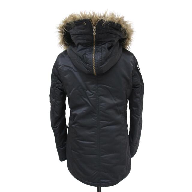 HYSTERIC GLAMOUR ヒステリックグラマー コート ブラック 黒 FREE N3B タイプ コート / プリマロフト ミドル丈 フェイクファー ボア ナイロン 中わた アウター ジャケット 上着【レディース】【中古】【K4322】 HYSTERIC GLAMOUR ヒステリックグラマー コート ブラック 黒 FREE N3B