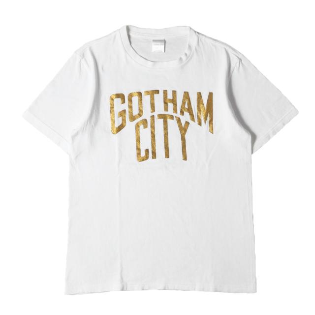 NUMBER (N)INE ナンバーナイン Tシャツ サイズ:3 02SS MODERN AGE期 GOTHAM CITY クルーネックTシャツ ホワイト 白 トップス カットソー 半袖 アーカイブ【メンズ】【中古】【K4325】