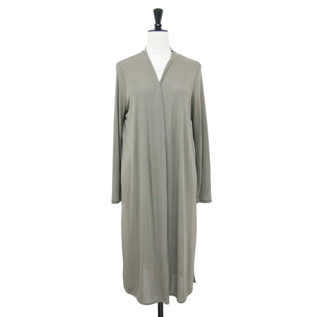 23区 ニジュウサンク カーディガン カーキ サイズ:38(M) シアー ロング カーディガン / UVケア 接触冷感 長袖 サイドスリット 日本製 ブランド トップス 羽織り【レディース】【K4326】