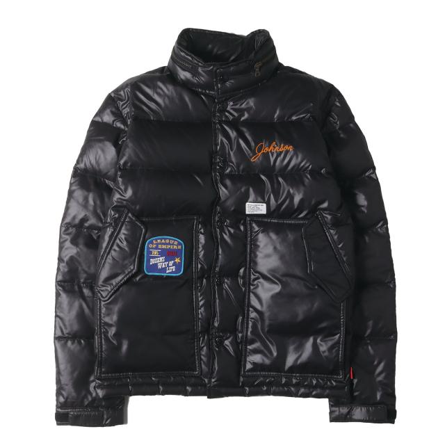 WTAPS ダブルタップス ジャケット サイズ:S / 00s ワッペン付き スナップボタン ガルフ ダウンジャケット (GULF / JACKET) / ブラック 黒 / アウター ブルゾン 上着【メンズ】【中古】【K4334】