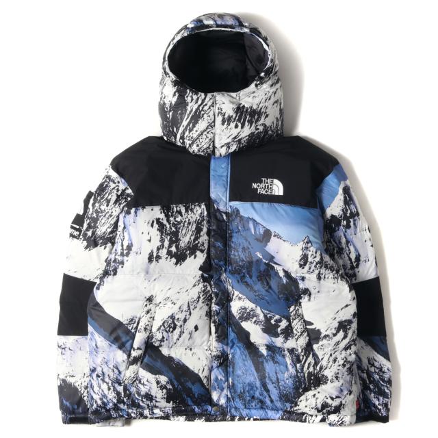 Supreme シュプリーム ジャケット サイズ:L 17AW THE NORTH FACE ノースフェイス 雪山柄 マウンテン バルトロ ダウン ジャケット Mountain Baltoro Jacket アウター ブルゾン コラボ【メンズ】【中古】【K3891】