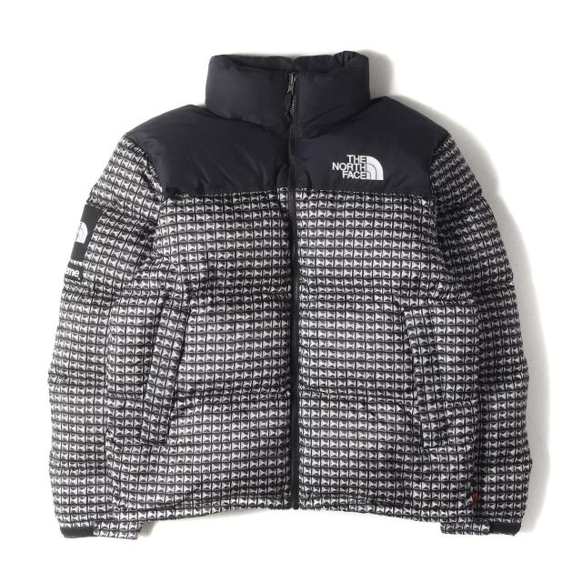 Supreme シュプリーム ジャケット サイズ:M / 21SS THE NORTH FACE スタッズ柄 ヌプシ ダウンジャケット (Studded Nuptse Jacket) / ブラック 黒 / アウター ブルゾン 上着 コラボ【メンズ】【中古】【美品】【K4345】