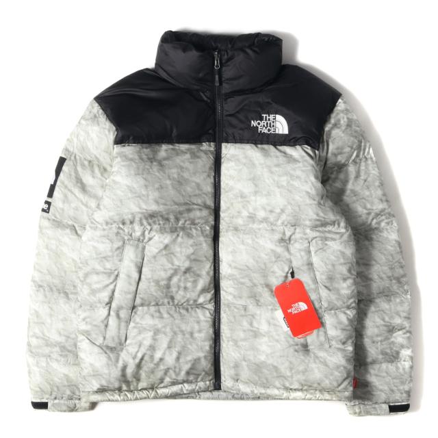 Supreme シュプリーム ジャケット サイズ:M 19AW THE NORTH FACE ノースフェイス ペーパープリント ヌプシ ダウン ジャケット Paper Print Nuptse Jacket アウター ブルゾン コラボ【メンズ】【K3913】