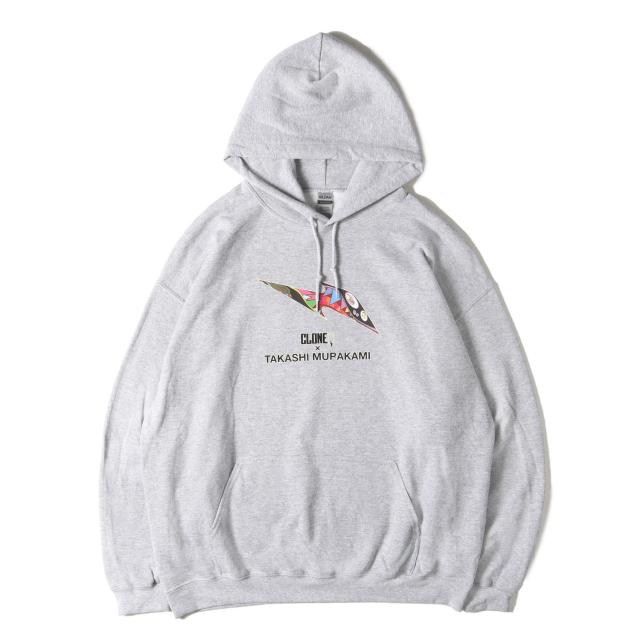 Kaikai Kiki カイカイキキ パーカー サイズ:XL / 村上隆 CLONE X グラフィック スウェットパーカー / グレー / NFTアート RTFKT / トップス フーディー プルオーバー【メンズ】【中古】【美品】【K4346】