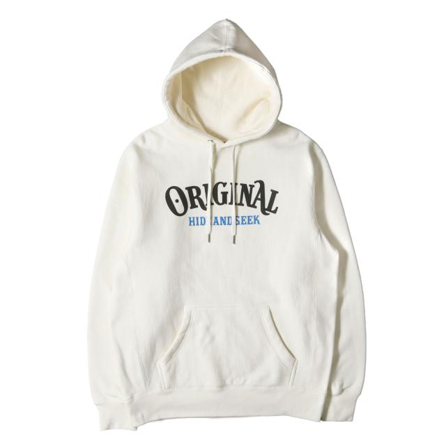 HideandSeek ハイドアンドシーク パーカー サイズ:M / TENDERLOIN コラボロゴ ヘビーウェイト スウェット パーカー / オフホワイト 白 / トップス フーディー プルオーバー【メンズ】【中古】【美品】【K4351】