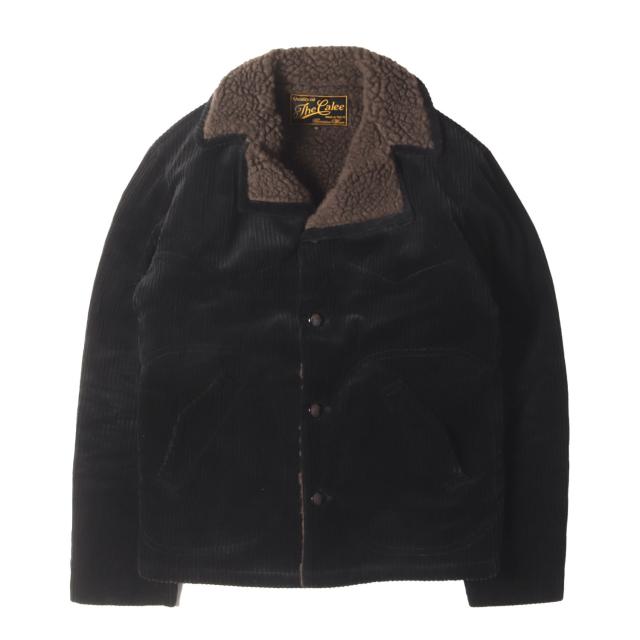 CALEE キャリー ジャケット サイズ:M / 太畝コーデュロイ ボア ランチジャケット / ブラック 黒 / アウター ブルゾン 上着【メンズ】【中古】【K4352】