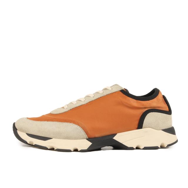 MARNI マルニ スニーカー サイズ:39(24cm相当) / スウェード ナイロン コンビ スニーカー / オレンジ サンド / ローカット シューズ 靴 / イタリア製【メンズ】【中古】【K4359】
