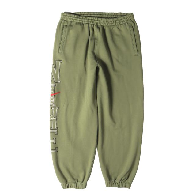 Supreme シュプリーム パンツ サイズ:L / 24SS NIKE ロゴ刺繍 スウェットパンツ (Sweatpant) / オリーブ / ボトムス ズボン / コラボ【メンズ】【K4359】