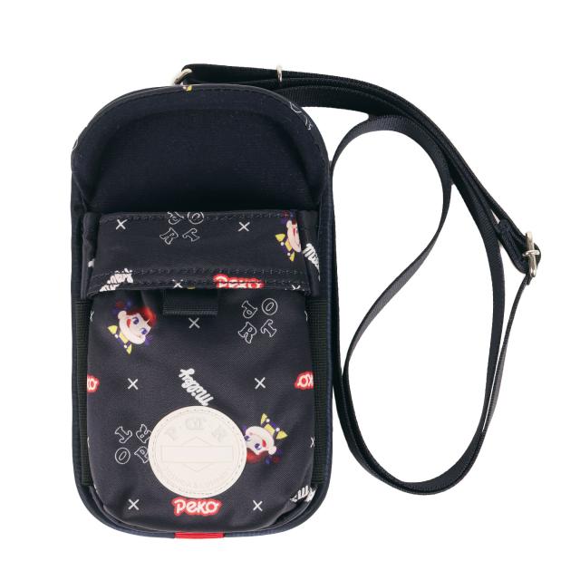 POTR ピー・オー・ティー・アール バッグ / 23AW milky ペコちゃん柄 モバイル ショルダーバッグ / ポーチ (MOBILE SHOULDER BAG) / ネイビー 紺 / ブランド カバン コラボ【メンズ】【中古】【新品同様】【K4365】