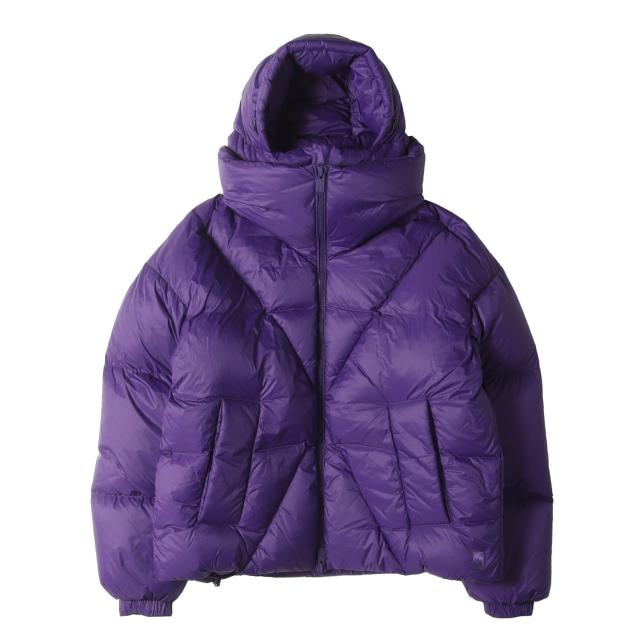 Bacon ベーコン ジャケット サイズ:S / フーデッド ハイネック ダブルジップ ダウンジャケット (MDOUBLE B WLT BACPIGIA 409) / パープル / アウター ブルゾン 上着【メンズ】【K4365】
