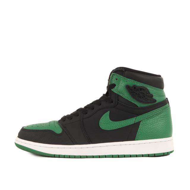 NIKE ナイキ サイズ:28.0cm / AIR JORDAN 1 RETRO HIGH OG PINE GREEN (555088-030) / エアジョーダン1 レトロ ハイ  / ブラック パイングリーン / US10 / ハイカット スニーカー シューズ 靴【メンズ】【中古】【K4369】