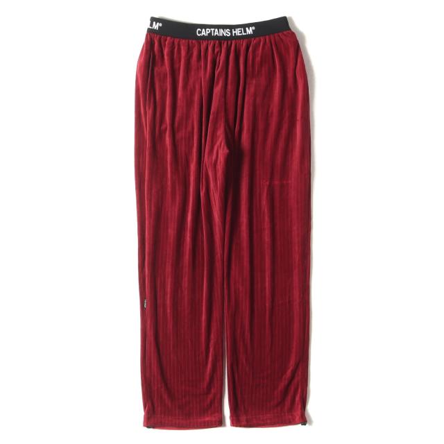 Captains Helm Tokyo キャプテンズヘルム パンツ サイズ:M / 22AW ベロア イージーパンツ (EASY VELOUR PANTS) / バーガンディー / ボトムス ズボン【メンズ】【中古】【美品】【K4370】