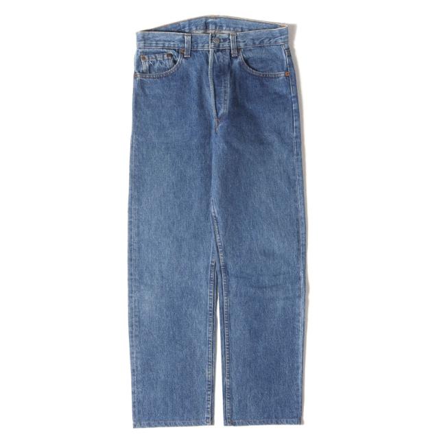 Levis / vintage ヴィンテージ リーバイス パンツ サイズ:31×36 / 80s 501 デニムパンツ ナイロンフットボタン (USA製 / 501-0000) / インディゴ 45% / 80年代 古着 / ボトムス ジーンズ ジーパン【メンズ】【中古】【K4376】