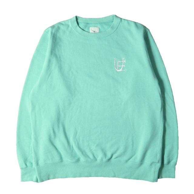 UNIFORM EXPERIMENT ユニフォームエクスペリメント スウェット サイズ:4 / 24SS オーセンティックロゴ刺繍 クルーネック スウェットシャツ (AUTHENTIC LOGO CREWNECK SWEAT) / サックス / トップス トレーナー プルオーバー【メンズ】【中古】【K4381】