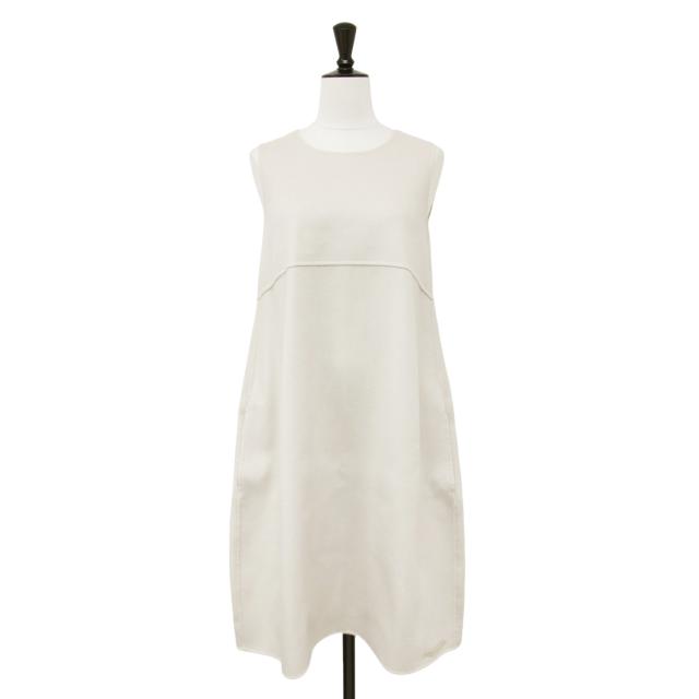 S Max Mara エス マックスマーラ ワンピース ライトベージュ サイズ:40(M) / ダブルフェイス ノースリーブ ワンピース / Cucito A Mano ミディ丈 Aライン ウール / トップス ドレス【レディース】【K4381】