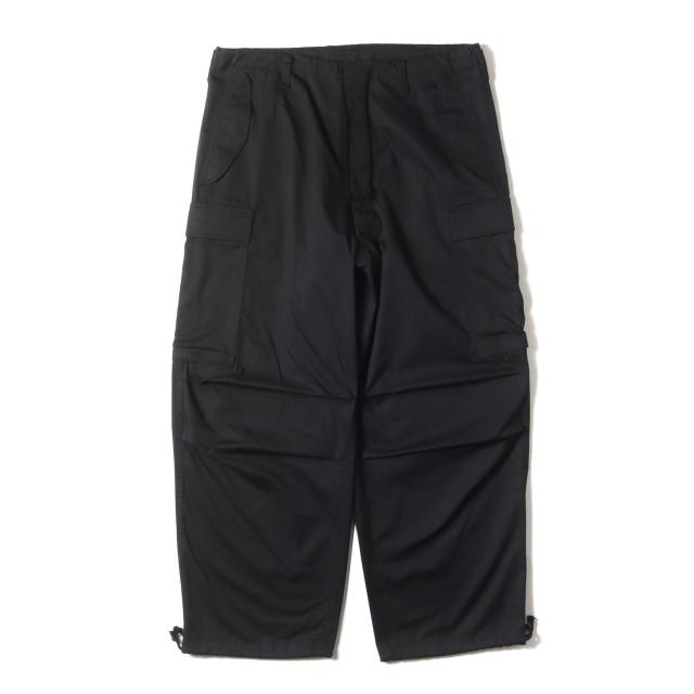 Yohji Yamamoto ヨウジヤマモト パンツ サイズ:3 / 23AW ポリエステルコットン ツイル カーゴ パンツ (POLYESTER/COTTON TWILL CARGO PANTS) / Ys for men / ブラック 黒 / 日本製 / ボトムス ズボン【メンズ】【中古】【美品】【K4384】