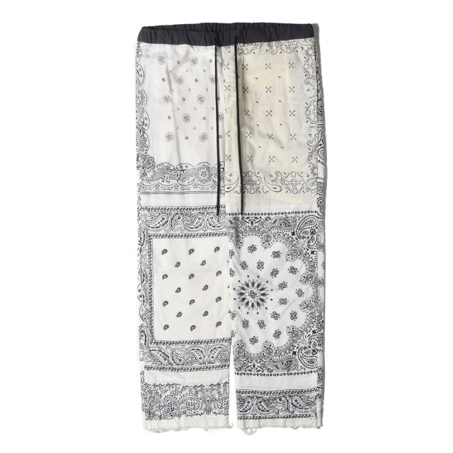 Children of the discordance チルドレン オブ ザ ディスコーダンス パンツ サイズ:記載なし(M位) / 20SS ヴィンテージバンダナ リメイク パッチワーク イージーパンツ(VINTAGE BANDANA PATCH PANTS) / ホワイト 白 / ボトムス ズボン【メンズ】【中古】【美品】【K4388】