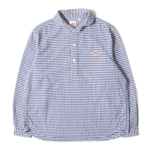 dunhill ダンヒル シャツ サイズ:S / 近年モデル ギンガムチェック カッタウェイカラー ソフトフランネル ドレス シャツ / ホワイト ブラック 白黒 / トップス カジュアルシャツ 長袖【メンズ】【中古】【K4388】