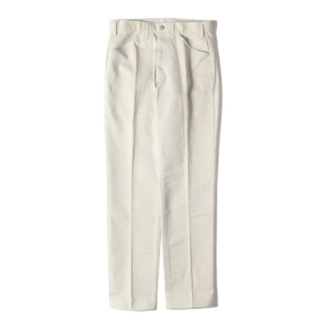 U.S.VINTAGE パンツ サイズ:記載なし(W30位) 60〜70s カツラギ スリム テーパード パンツ / ライトベージュ / ヴィンテージ 古着 / ボトムス ズボン【メンズ】【中古】【K4391】