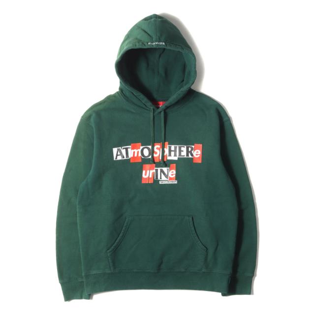 Supreme シュプリーム パーカー サイズ:S / 20AW ANTIHERO コラージュロゴ スウェット パーカー (Hooded Sweatshirt) / ダークグリーン / トップス フーディー プルオーバー / コラボ【メンズ】【中古】【K4396】