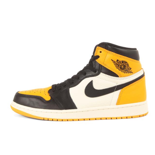 NIKE ナイキ サイズ:27.0cm / AIR JORDAN 1 RETRO HIGH OG TAXI (555088-711) / エアジョーダン1 レトロ ハイ / タクシー ブラック / US9 / ハイカット スニーカー シューズ 靴【メンズ】【中古】【美品】【K4400】