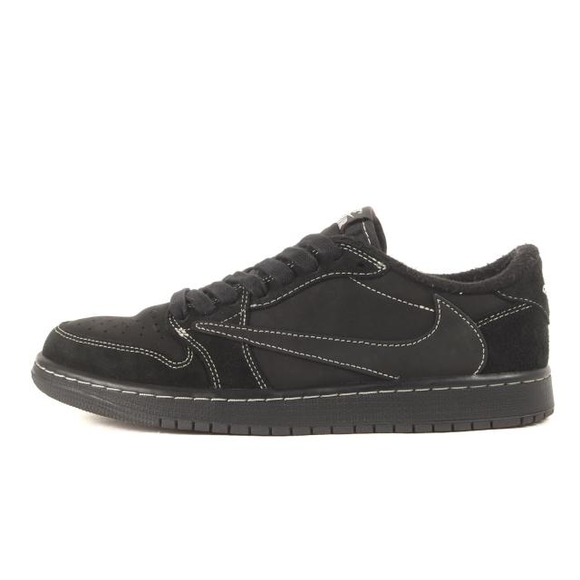 NIKE ナイキ サイズ:26.0cm / TRAVIS SCOTT AIR JORDAN 1 LOW OG SP BLACK PHANTOM (DM7866-001) / トラヴィス・スコット  エア ジョーダン1 ロー / ブラック 黒 / US8 / ローカット スニーカー シューズ 靴 / コラボ 別注【メンズ】【中古】【K4401】