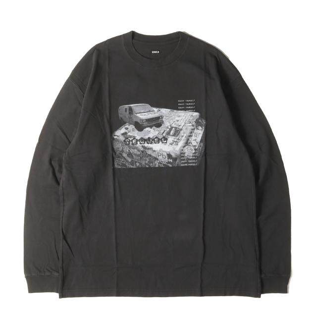 SEQUEL シークエル Tシャツ サイズ:L / 22SS コラージュ グラフィック ロングスリーブ Tシャツ (LONG SLEEVE T-SHIRT) / ヴィンテージブラック 黒 / トップス カットソー 長袖【メンズ】【K4403】