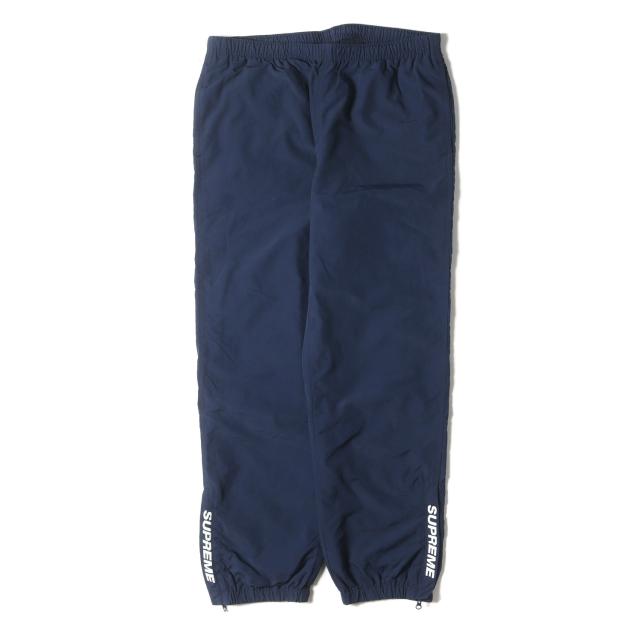 Supreme シュプリーム パンツ サイズ:S / ナイロン ウォームアップ パンツ (Warm Up Pant) / ネイビー 紺 / ボトムス ズボン撥水 速乾 【メンズ】【中古】【K4404】