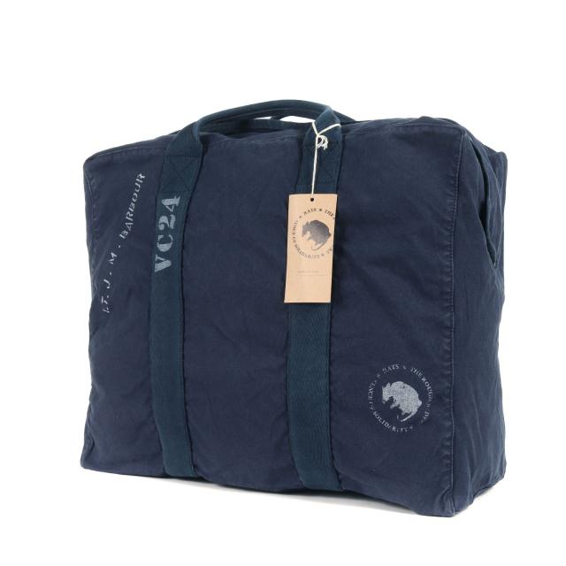 RATS ラッツ バッグ / PORTER ミリタリー キャンバス ボストンバッグ / ネイビー 紺 / ブランド カバン / コラボ 別注【メンズ】【中古】【K4404】