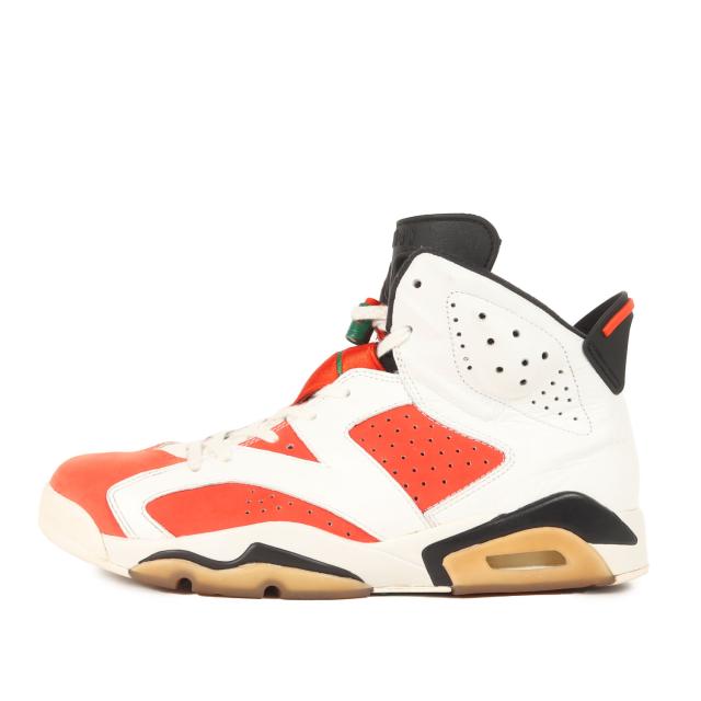 NIKE ナイキ サイズ:28.5cm / AIR JORDAN 6 RETRO GATORADE (384664-145) / エアジョーダン4 レトロ ゲータレード / サミットホワイト ブラック チームオレンジ / US10.5 / ハイカット スニーカー バッシュ シューズ 靴【メンズ】【中古】【K4407】